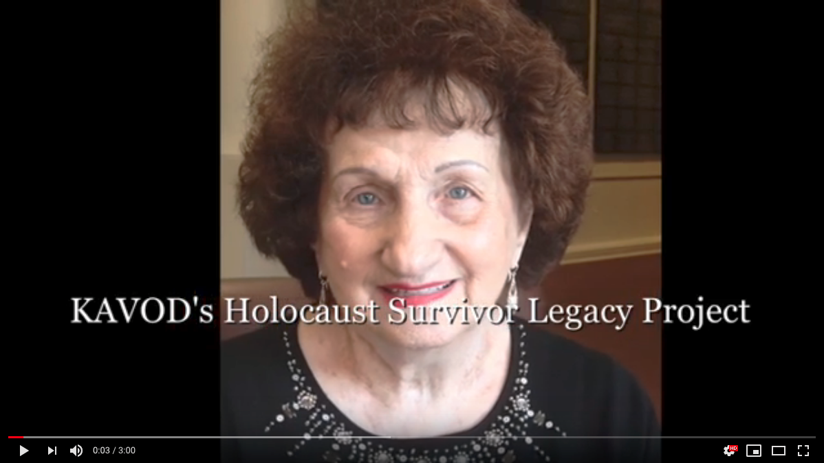 KAVOD’s Holocaust Survivor Legacy Photography Project - KAVOD